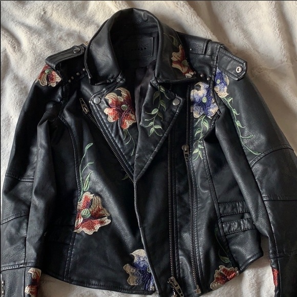 Blank NYC | Jackets & Coats | Blank Nyc Floral Vegan Leather Jacket Never Worn | Poshmark